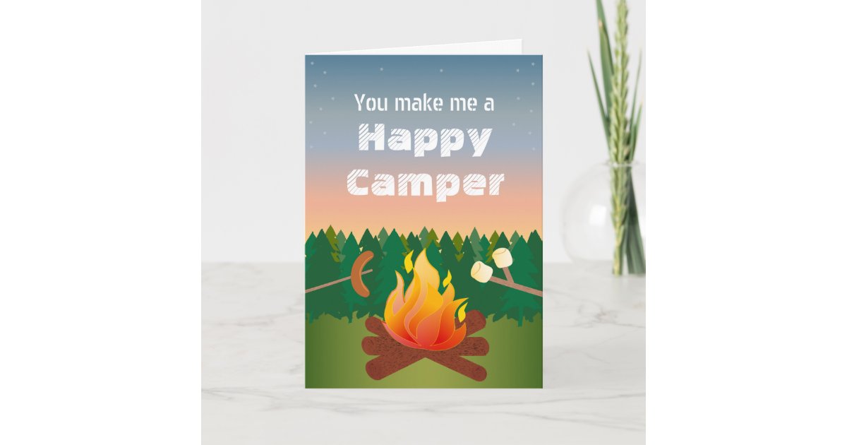 Happy Camper Birthday Card | Zazzle