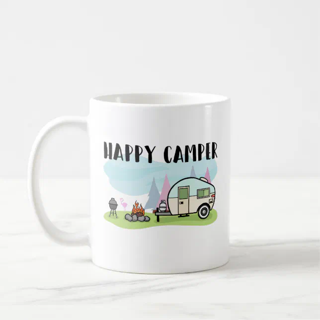 Happy Camper Camping Glamping Coffee Mug | Zazzle