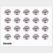 Happy Camper Classic Round Sticker | Zazzle