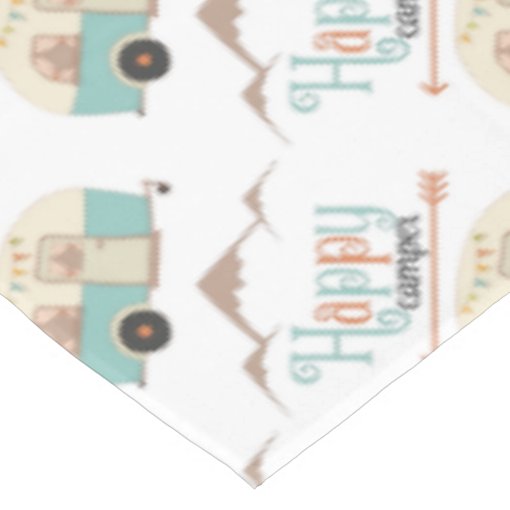 HAPPY CAMPER Cute Retro RV Tablecloth | Zazzle