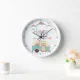 Happy Camper Cute Retro RV Wall Clock | Zazzle