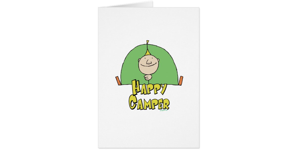Happy Camper Guy | Zazzle