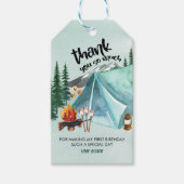 Happy Camper Thank You Camping Tent Gift Tags | Zazzle