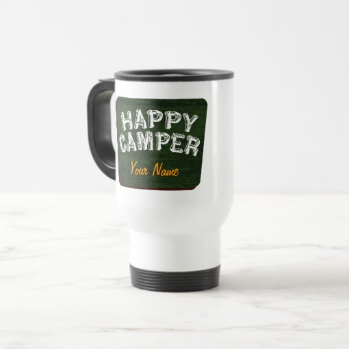 Happy Camper Travel Coffee Mug | Zazzle