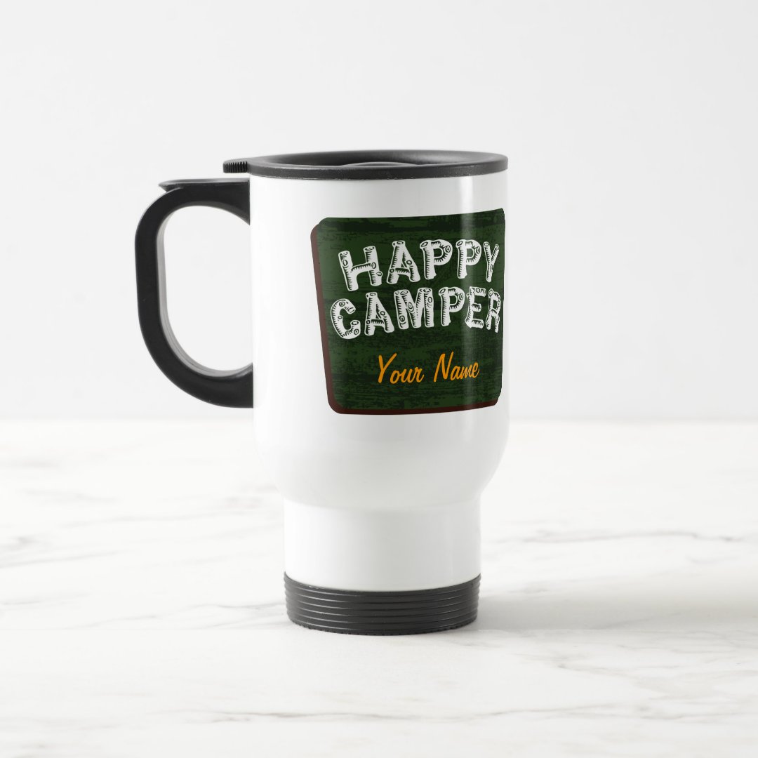 Happy Camper Travel Coffee Mug | Zazzle