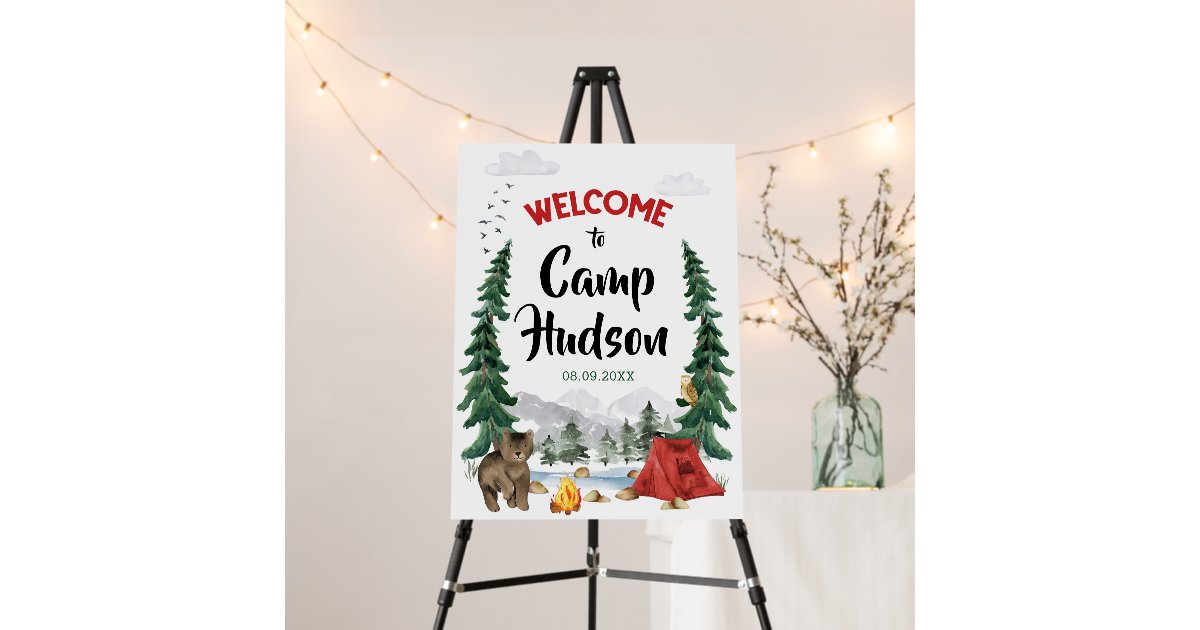 Happy Camper Welcome Sign | Zazzle
