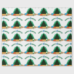 Happy Camper Wrapping Paper | Zazzle