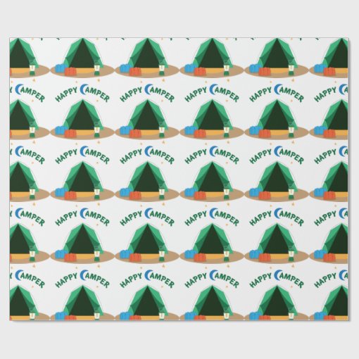 Happy Camper Wrapping Paper | Zazzle