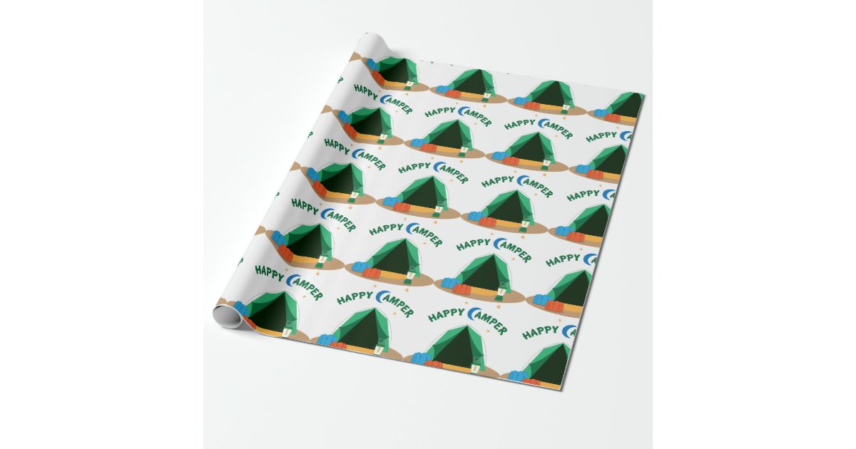 Happy Camper Wrapping Paper | Zazzle