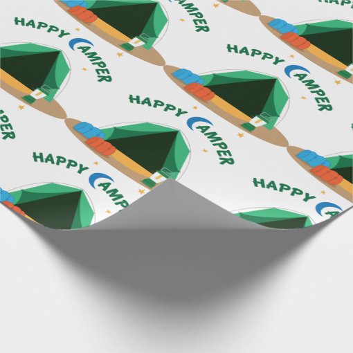 Happy Camper Wrapping Paper | Zazzle