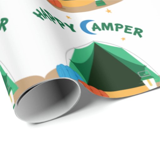 Happy Camper Wrapping Paper | Zazzle