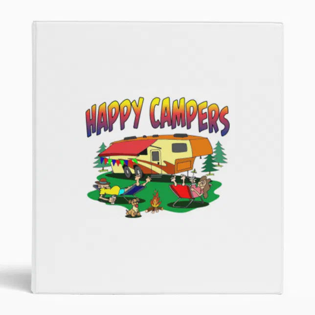 **HAPPY CAMPERS** BINDER or PHOTO ALBUM | Zazzle