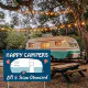 HAPPY CAMPERS RVing Campsite CUSTOM Vintage RV Sign | Zazzle