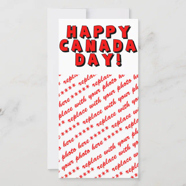 Happy Canada Day Text Image | Zazzle