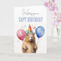 Happy Capy Birthday Capybara Card | Zazzle