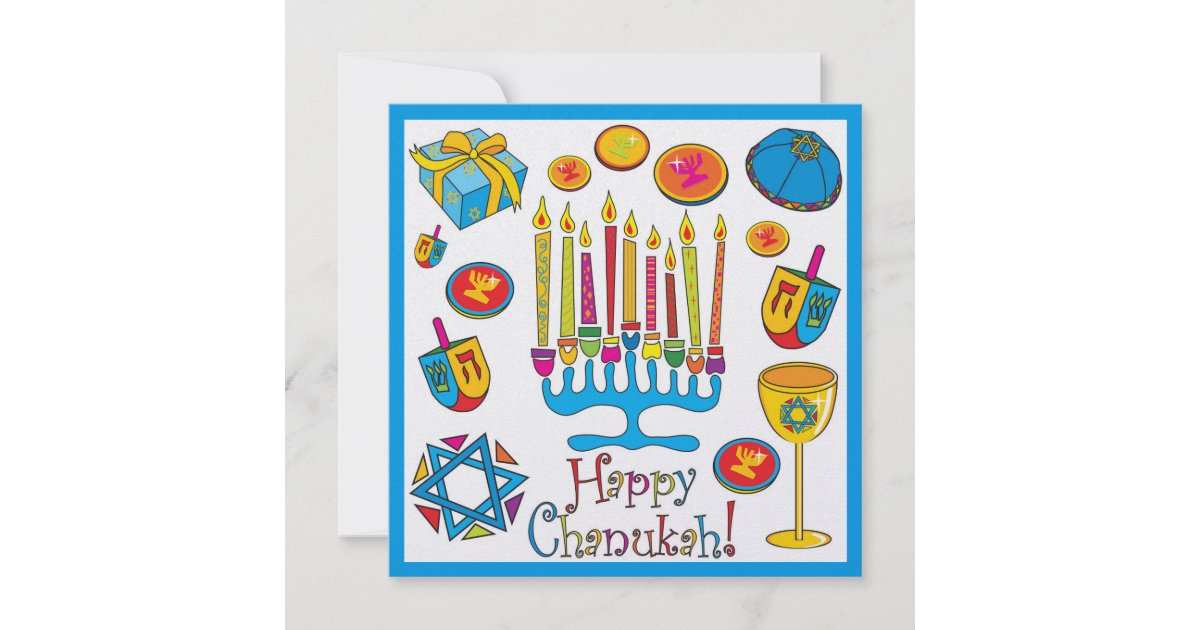 Happy Chanukah Invitation | Zazzle