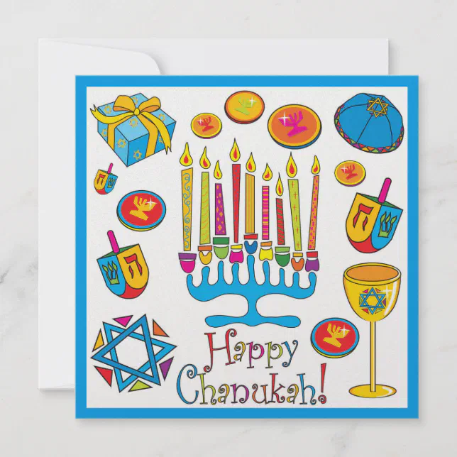 Happy Chanukah Invitation | Zazzle