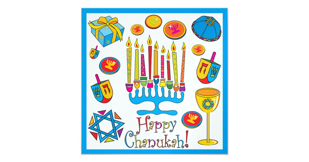 Happy Chanukah Invitation | Zazzle.com