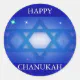 HAPPY CHANUKAH STICKERS - GIFTWRAP STICKERS | Zazzle
