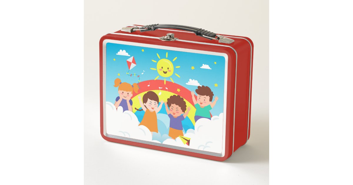 Happy Children Metal Lunch Box | Zazzle