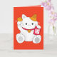 Happy Chinese New Year - Fortune Cat Card | Zazzle
