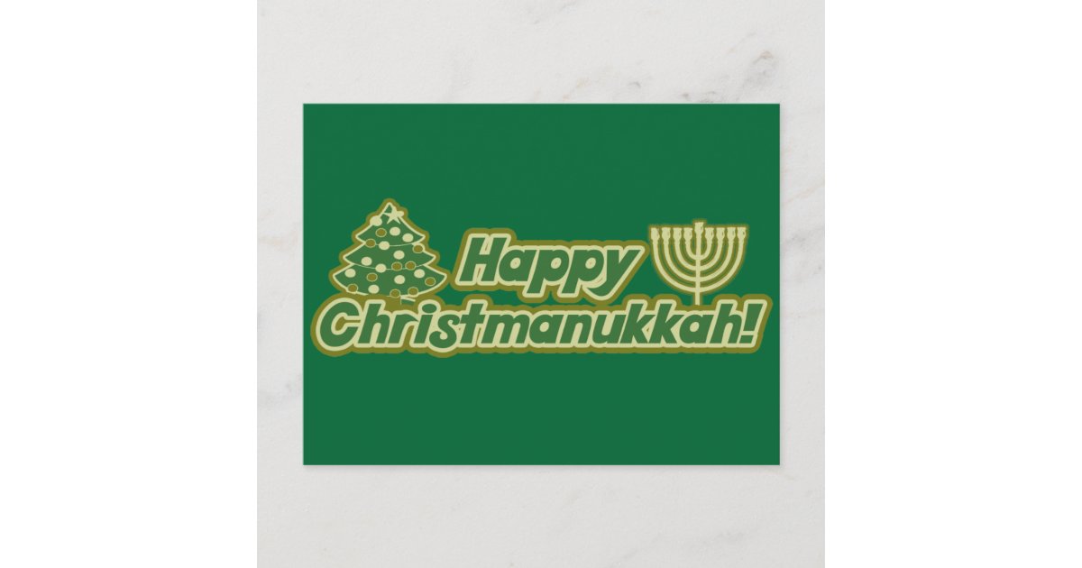 Happy Christmas hanukkah Kwanzaa Holiday Postcard | Zazzle