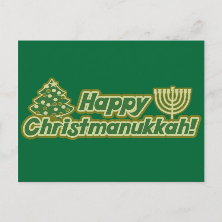 Happy Christmas hanukkah Kwanzaa Holiday Postcard | Zazzle