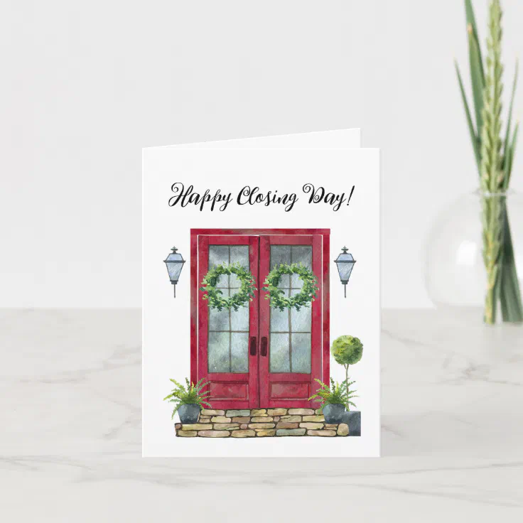 Happy Closing Day Real Estate Client Appreciation Note Card | Zazzle