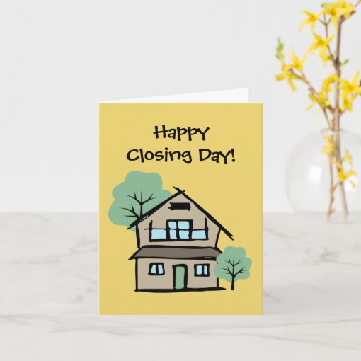 Happy Closing Day Real Estate Client Celebration Card | Zazzle