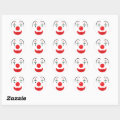 Happy Clown Face Classic Round Sticker | Zazzle