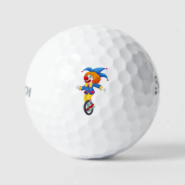 Happy Clown Golf Balls | Zazzle