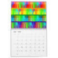 Happy Colorful Rainbow Colors Typography Calendar | Zazzle