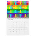 Happy Colorful Rainbow Colors Typography Calendar | Zazzle