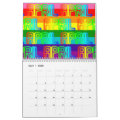 Happy Colorful Rainbow Colors Typography Calendar | Zazzle