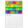 Happy Colorful Rainbow Colors Typography Calendar | Zazzle