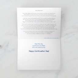 Happy Continuation Day Card | Zazzle