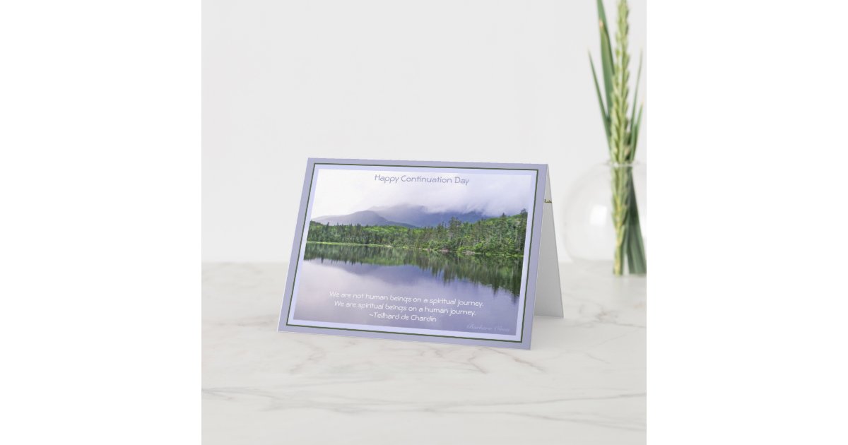 Happy Continuation Day:Celebrating Journey of Life Card | Zazzle