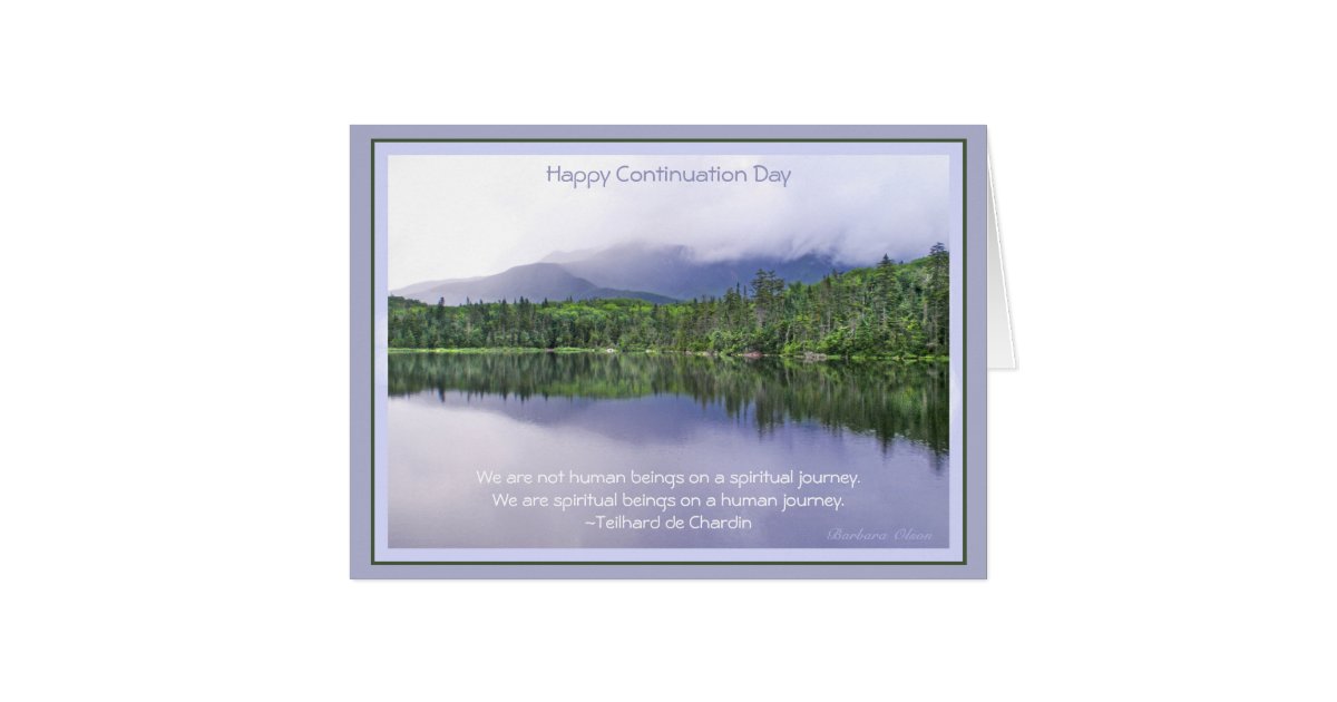 Happy Continuation Day:Celebrating Journey of Life Card | Zazzle.com