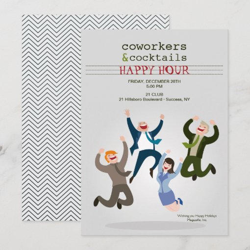 Happy Coworkers Party Invitation | Zazzle