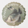 Happy Crappie Birthday for Fisherman Balloon | Zazzle