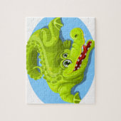 Happy crocodile jigsaw puzzle | Zazzle