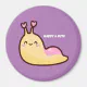 Happy Cute Slug Personalized Text Magnet | Zazzle