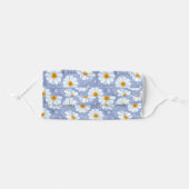 Happy Daisy Floral Daisies Watercolor Violet Blue Adult Cloth Face Mask ...