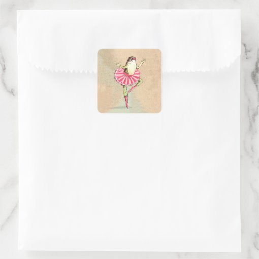 Happy Dancing Ballerina Frog Stickers | Zazzle