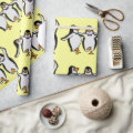 Happy Dancing Penguins Birthday Party Wrapping Paper | Zazzle