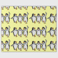 Happy Dancing Penguins Birthday Party Wrapping Paper | Zazzle