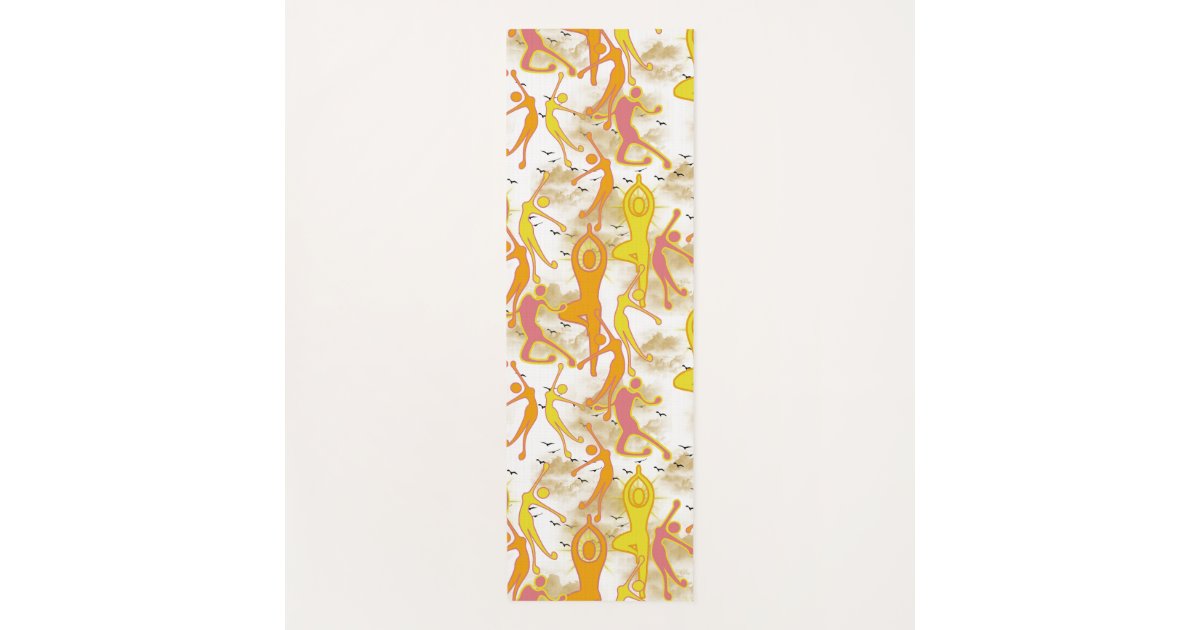 Happy Dancing Yoga Girls Yoga Mat | Zazzle