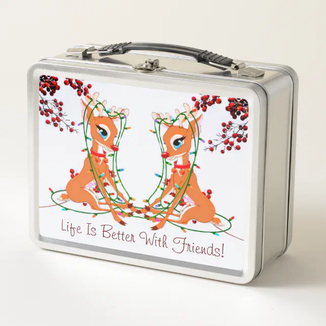 Happy Deer Lunch Box for Kids | Zazzle