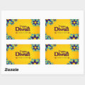 Happy Diwali - Festival of Lights Rectangular Sticker | Zazzle