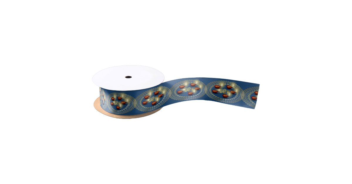 Happy Diwali Ganesha Rangoli - Diwali Ribbon | Zazzle